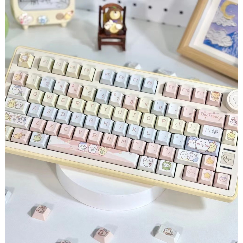 95 Phím Chiikawa Keycaps Cherry Chiều Cao PBT Chất Liệu Keycap Thăng ...