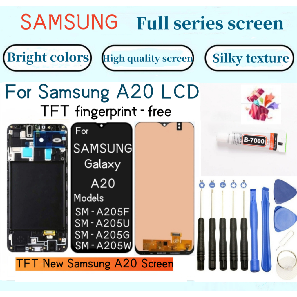 Màn hình LCD Samsung Galaxy A20 mới cho lắp ráp màn hình A20 SM-A205F ...