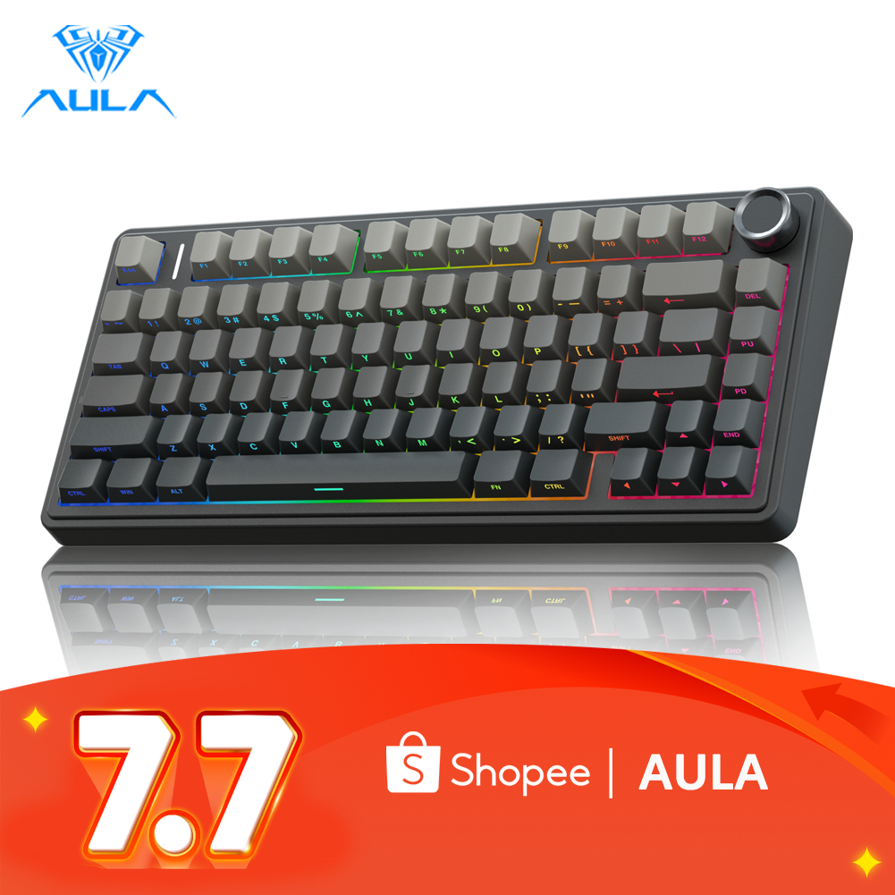 Bàn phím cơ AULA f75% 75% 80 phím rgb bluetooth 2.4g chuyên dùng để ...