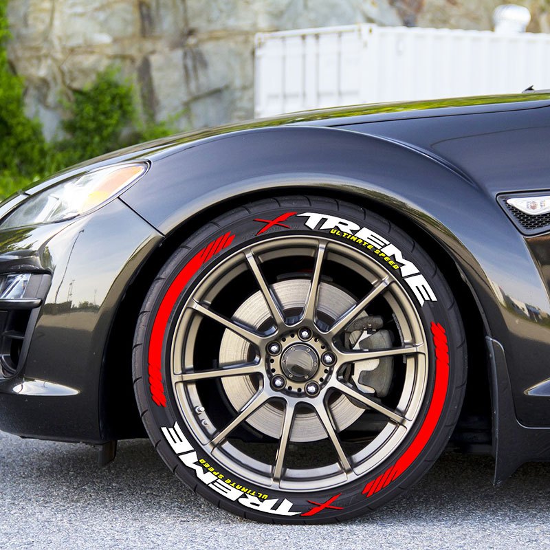 Xtreme Tire Decal Sticker 3D Car Tyre Sticker Tire Sticker PVC Auto ...