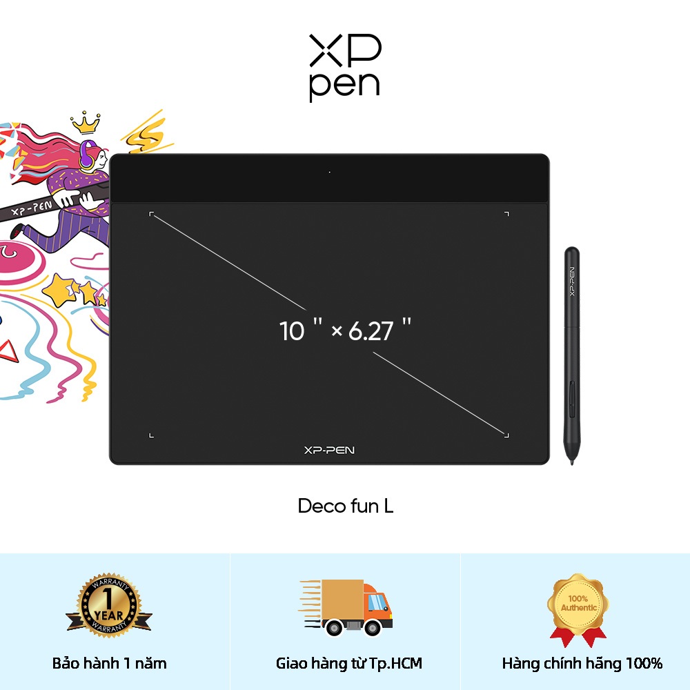 XPPen Deco Fun XS / S / L Đồ họa nhộn Máy tính bảng vẽ kỹ thuật số Máy ...