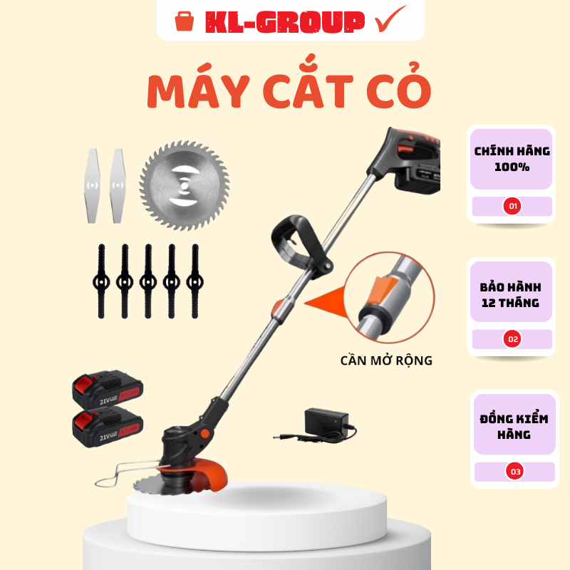 （Gửi bánh xe）Máy cắt cỏ, pin ammono tỉa cực mạnh mẽ bảo hành động cơ ...