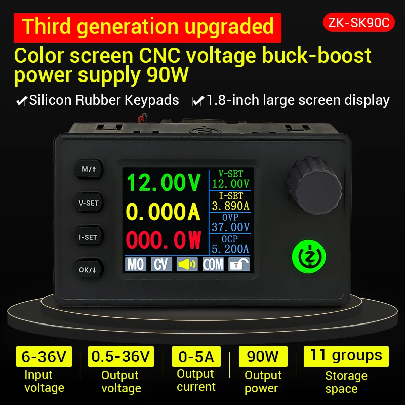 Sk90c Màn Hình Màu CNC Có Thể Điều Chỉnh Điện Áp Điều Chỉnh Nguồn Điện ...