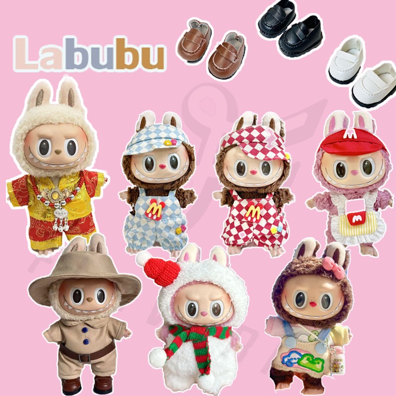 Bộ đồ Labubu Quần áo Macaron Cotton nguyên chất 15cm (Chỉ quần áo ...
