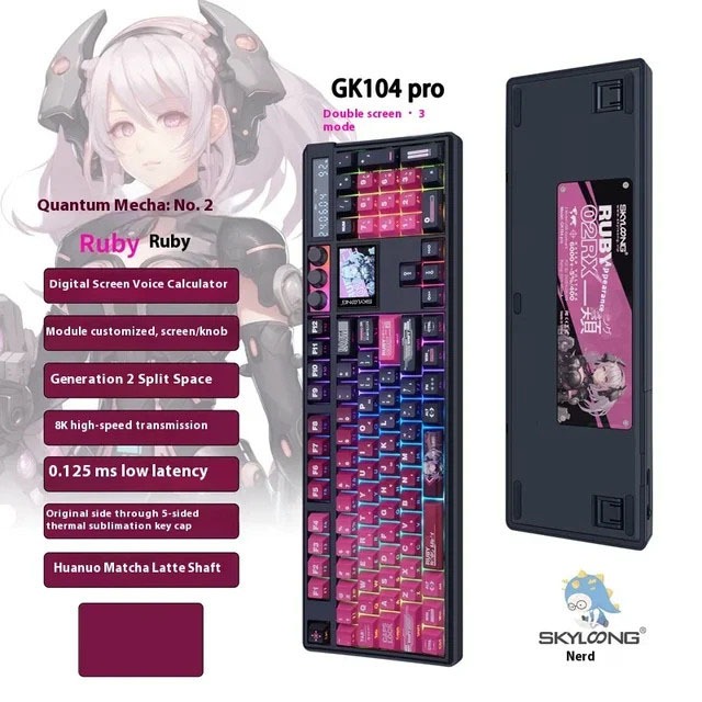 Skyloong GK104 Pro màn hình tùy chỉnh hifi lục bình thứ ba máy tính ...