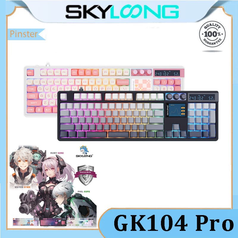 Skyloong GK104 Pro màn hình tùy chỉnh hifi lục bình thứ ba máy tính ...