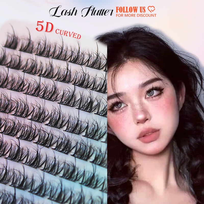 5d Curve Lông mi giả dày tự nhiên Dung tích lớn 100 / 120 cụm Mô phỏng ...