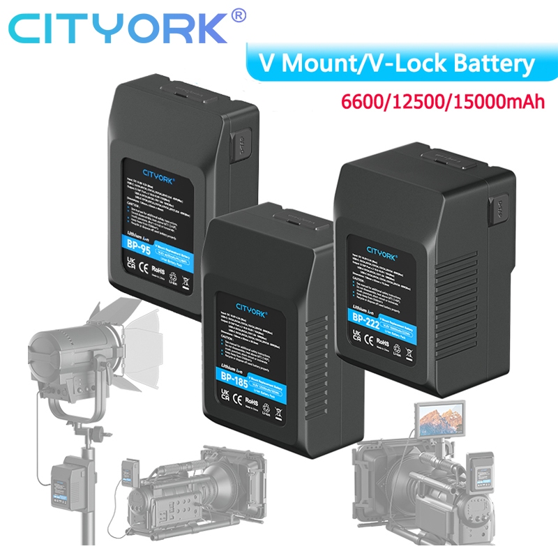 Pin V-mount CITYORK BP-95W 6600mAh BP-185W 12500mAh BP-222W 15000mAh ...