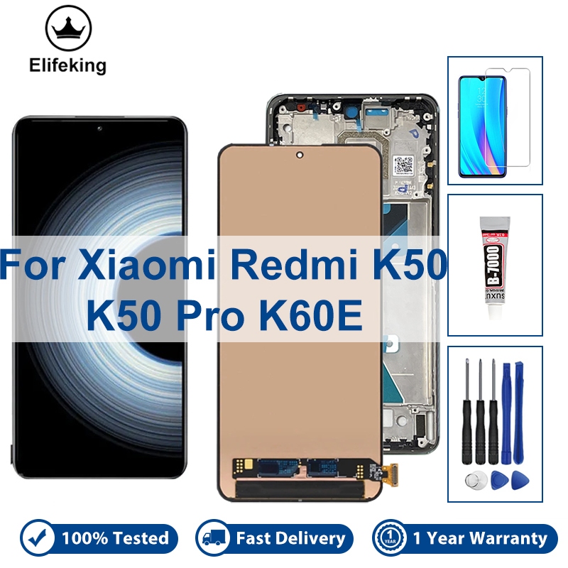 100% Đã thử nghiệm cho Xiaomi Redmi K50 K50 Pro K60E Màn hình LCD Bộ phận lắp ráp số hóa màn ...
