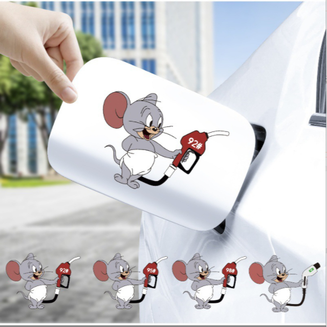 Xe sạc cổng bình nhiên liệu Stickers xe mèo và chuột👍 | Shopee Việt Nam
