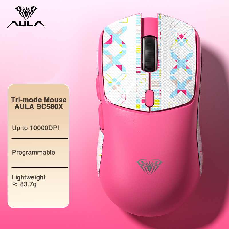 Chuột không dây AULA sc580 pin bluetooth/2.4g/type-c 500mah với 6-tốc ...