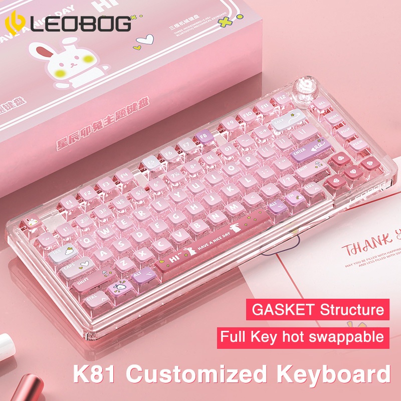 Bàn Phím Cơ aula leobog k81 Không Dây bluetooth 5.0 / 2.4g / 3 Chế Độ ...