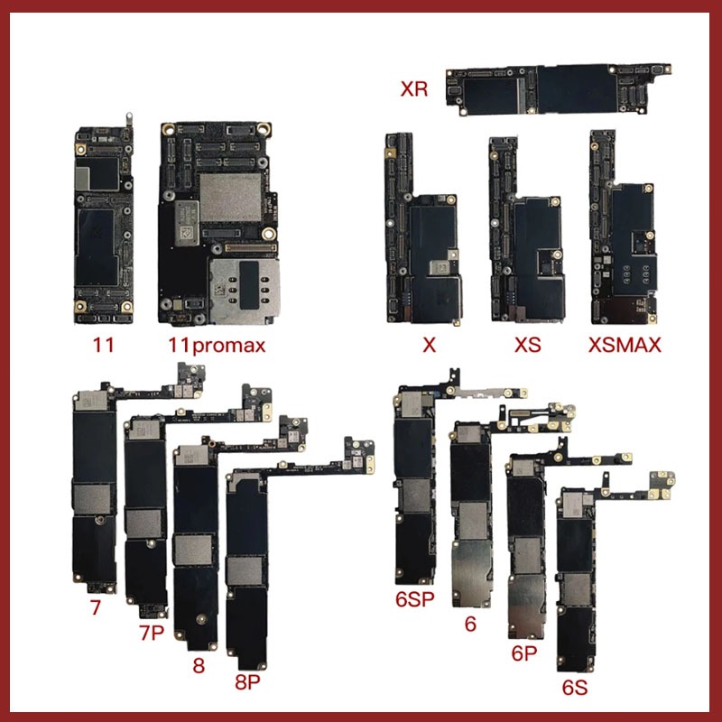 Bo mạch chủ bị hư hỏng hoàn toàn có Nand cho IPhone X XS XR 11Pro 12Pro ...