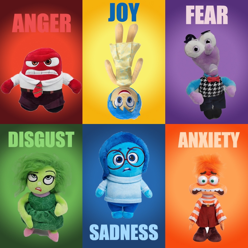 đồ chơi búp bê inside out 2 trẻ em thú bông inside out Sadness Anger ...