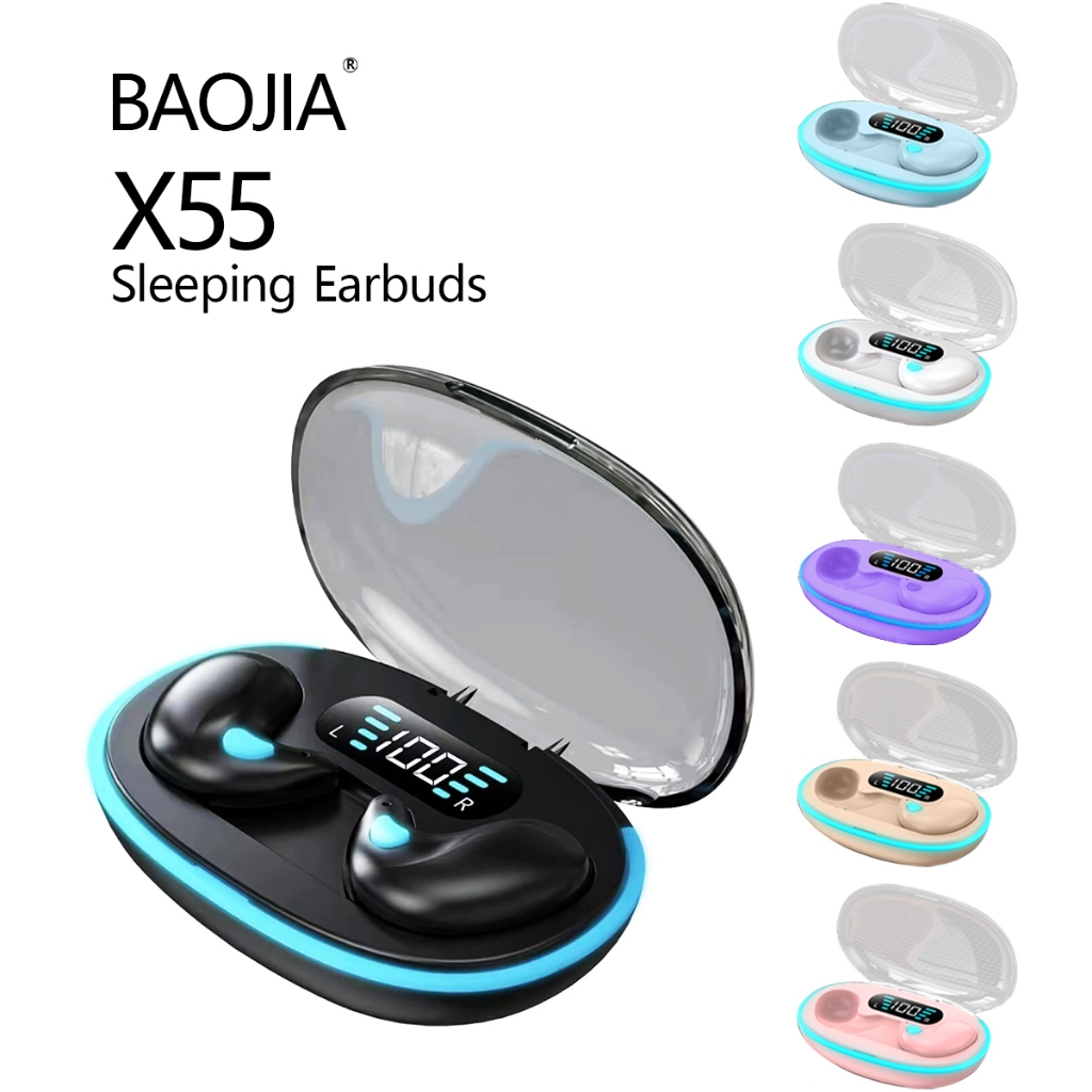 Tai nghe ngủ HQAi X55 có âm thanh nổi Hi-Fi Mic tích hợp chống nước Khử ...