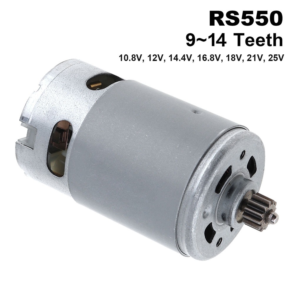 Động cơ DC RS550 10.8V / 12V / 14.4V / 16.8V / 18V / 21V / 25V 21500 ...