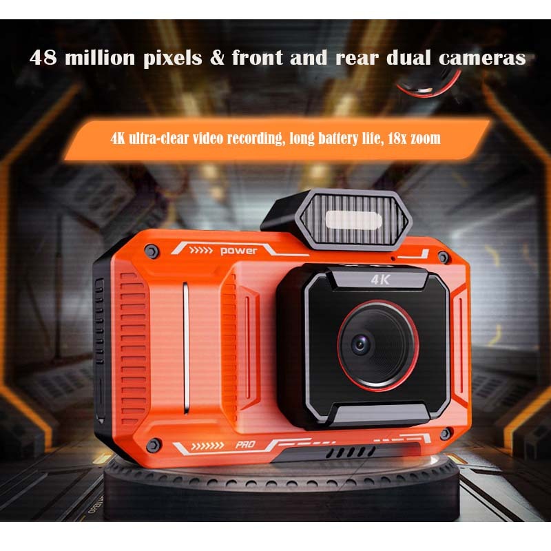 Camera kỹ thuật số CCD 4k / 5k retro camera VLOG thẻ camera selfie lọc làm đẹp bộ lọc 18x zoom ...