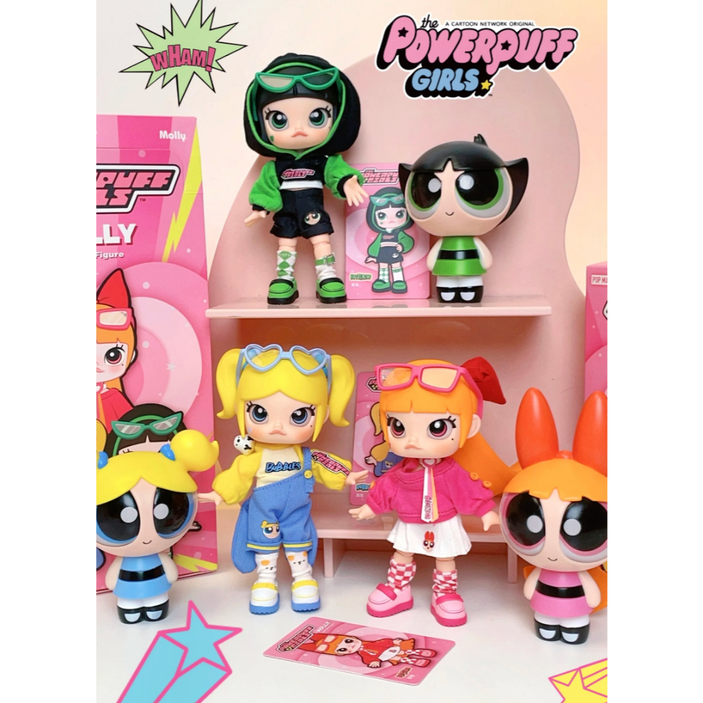Popmart MOLLY & Powerpuff Girls Series BJD Nhân Vật Hành Động Đồ Trang ...