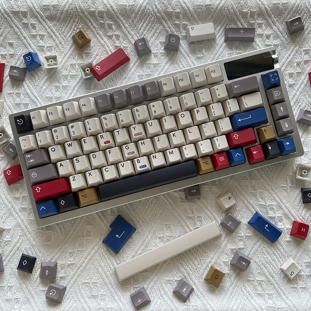 [Jkdk] Retro 100 Keycap Cherry profile Dye-Sub PBT Keycaps | Shopee ...