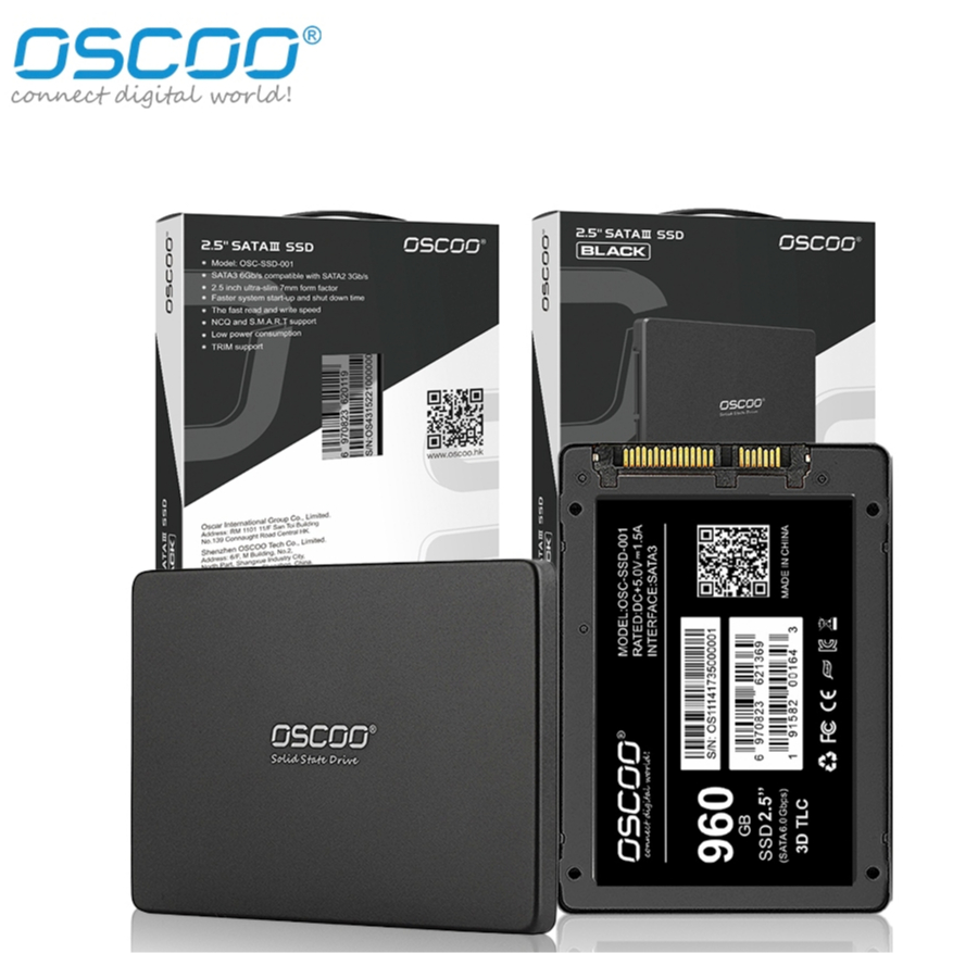 Ổ cứng SSD OSCOO 120GB chuẩn SATA3 6Gbps 2.5" TLC NAND 3D - Bảo hành 24 ...