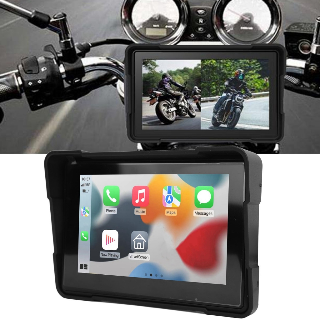 [Hàng Hot] Xe máy Navigator Màn hình cảm ứng IPS 5 inch Kết nối không dây Carplay cho Android ...