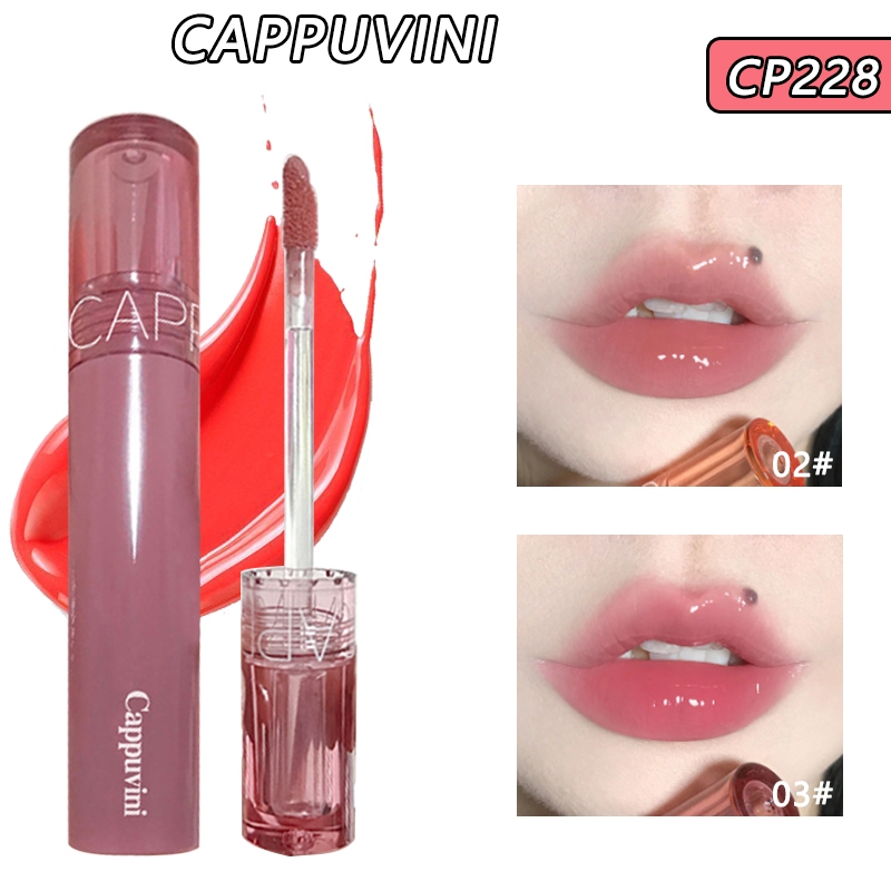 Cappuvini Lip Glaze Mirror Water Light Gloss Lip Glaze Lipstick ...