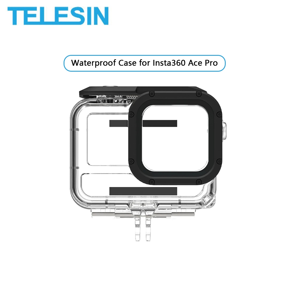 Ốp lưng chống nước TELESIN 45M Insta 360 Ace Pro Vỏ bảo vệ Phụ kiện máy ...