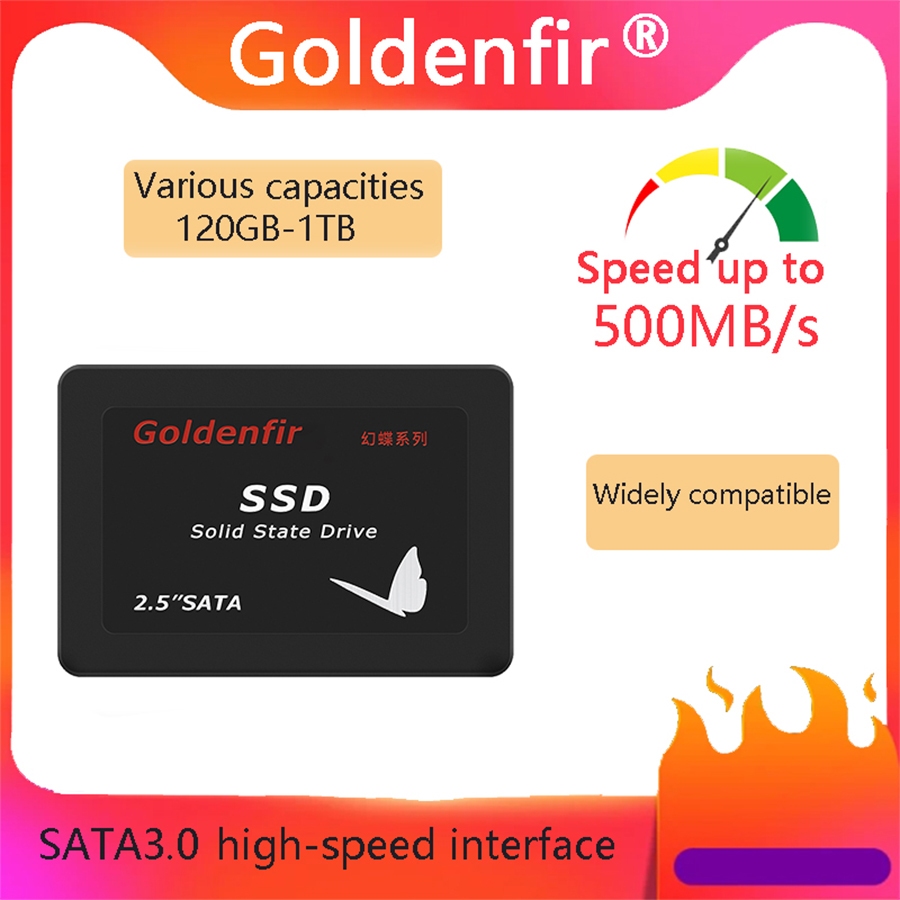 Goldenfir SSD 120GB 128GB 240GB 256GB 360GB 480GB 500GB 512GB Ổ cứng thể rắn SATA3 bên trong 2.5 ...