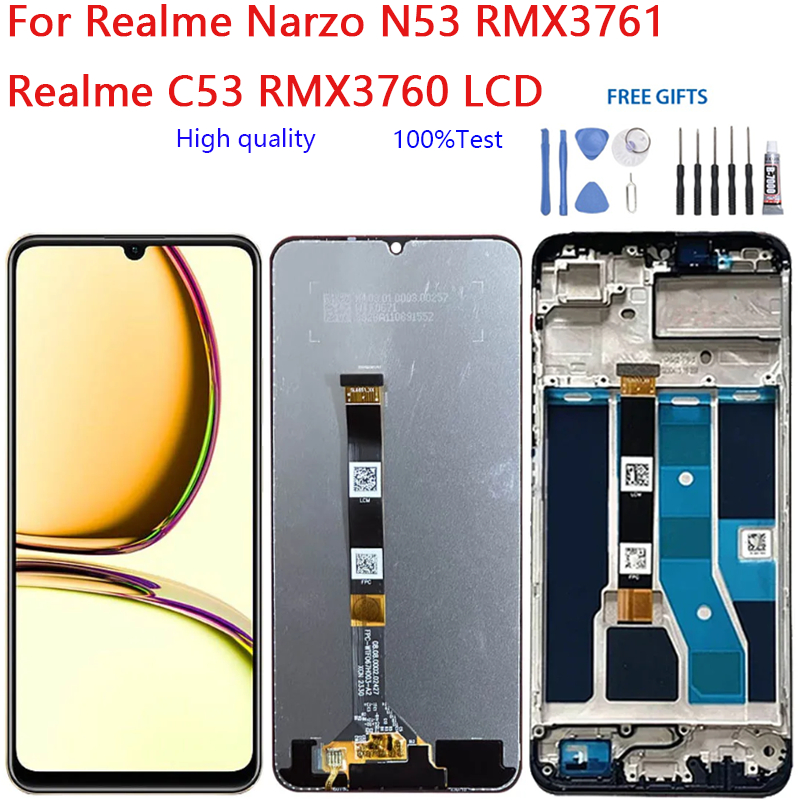 6,74 '' Dành Cho Realme C53 RMX3760 Màn Hình Hiển Thị LCD Bộ Số Hóa Cảm ...