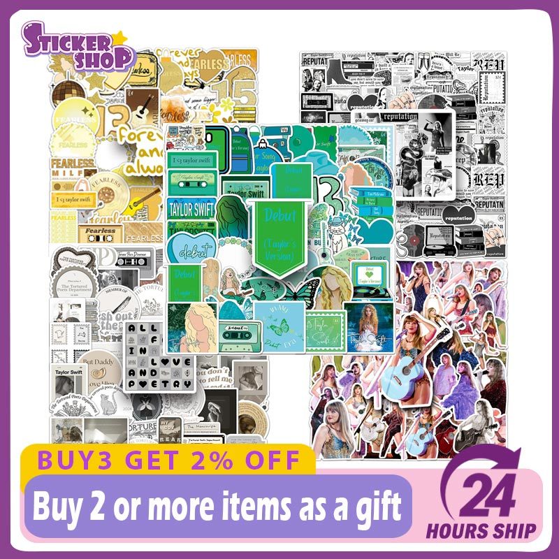 Bộ 50 Taylor Swift Pop Country Music Singer Sticker REPUTATELESS Taylor ...