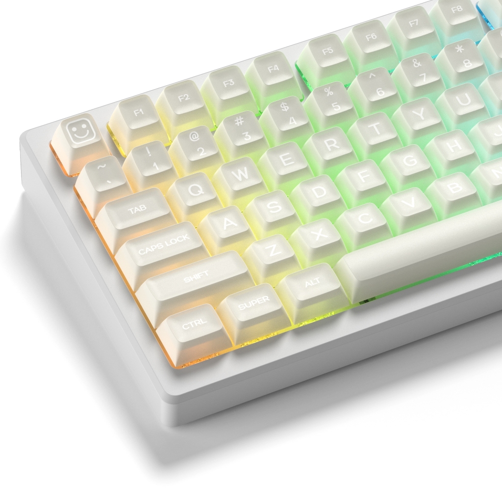 Womier White Jade Clear Keycaps 142 Phím SA Profile Custom Keycap Set ...