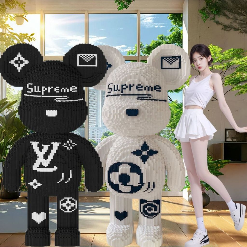 [20000PCS Bản cao cấp] LêGỗ Violent Bears Đồ Chơi Lắp Ráp xếp Hình Chú Gấu gấu bearbrick Nhỏ Dễ ...