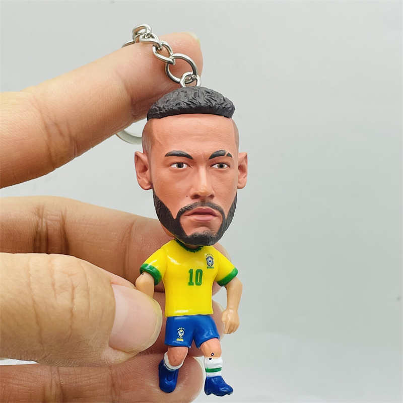Soccerwe Soccer Dolls Kiểu tóc mới của Neymar Nhân vật Móc khóa quà ...