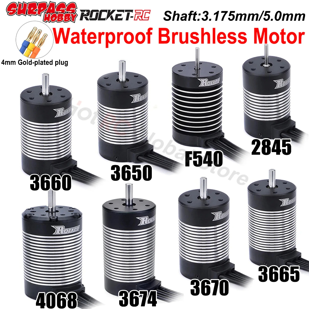 Surpasshobby ROCKET 3650 3660 3670 3674 Động cơ không chổi than chống ...