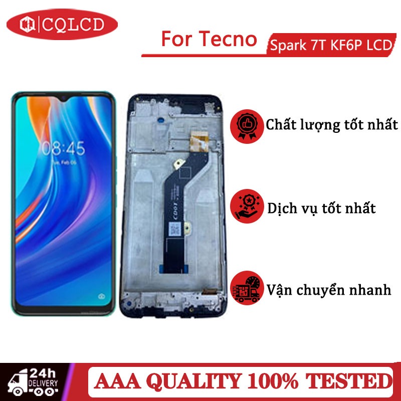 Dành Cho Tecno Spark 7T KF6P LCD Có Khung Màn Hình Hiển Thị Bộ Số Hóa Cảm Ứng Thay Thế | Shopee ...