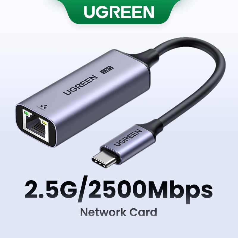 Bộ chuyển đổi Ethernet UGREEN USB-A / C 3.0 sang 2.5Gbps Thẻ mạng có ...