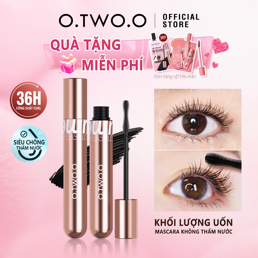 Mascara O.TWO.O chống nước chống nhòe lâu phai 36h cho hàng mi dày dài ...