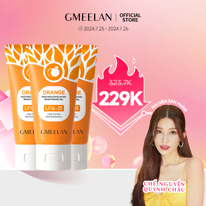 GMEELAN GEL TẨY TẾ BÀO CHẾT TÁC ĐỘNG CAM ENZYMES 160g | Shopee Việt Nam