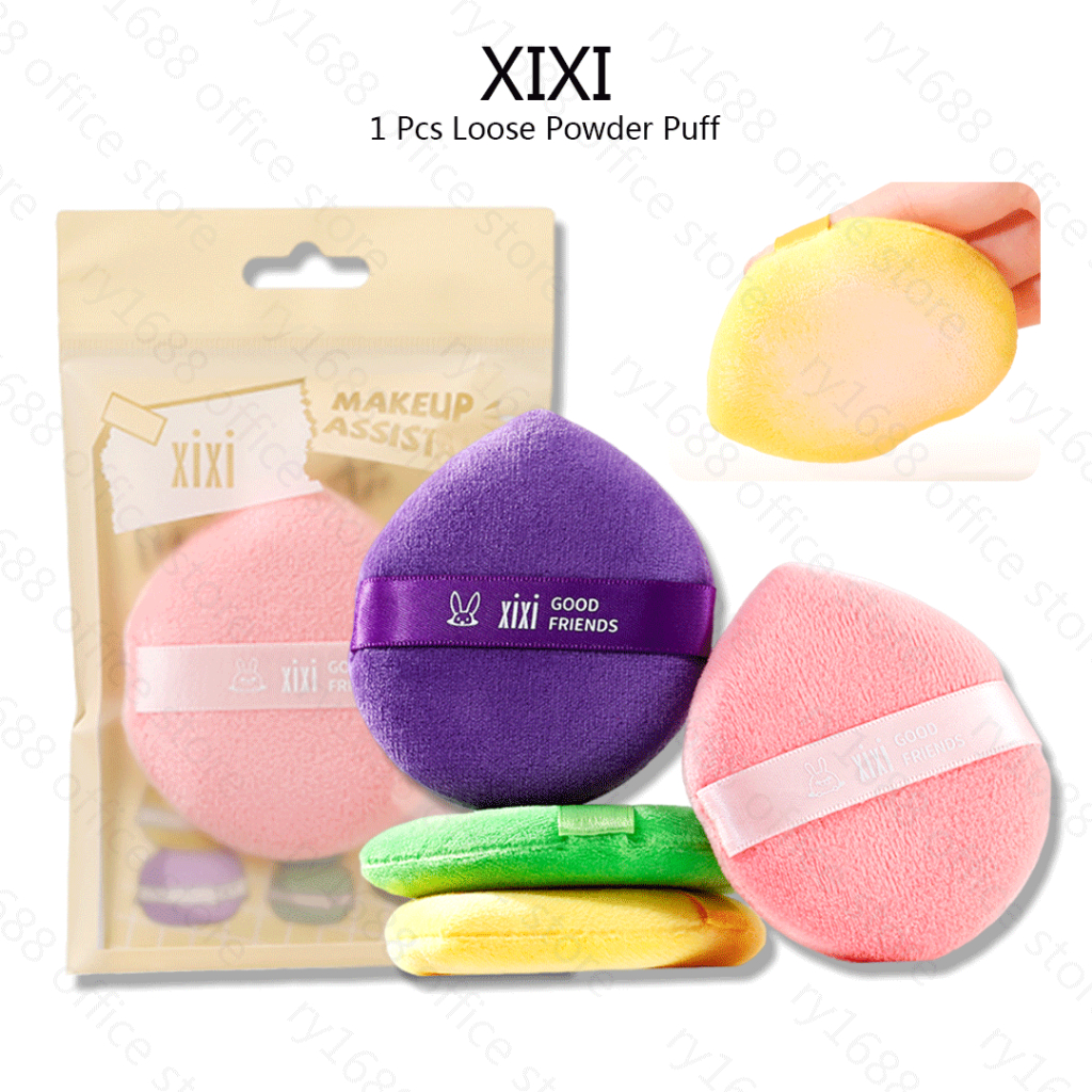Macarons Loose Powder Puff 1 Cái XIXI Short Velvet Setting Powder Puff ...