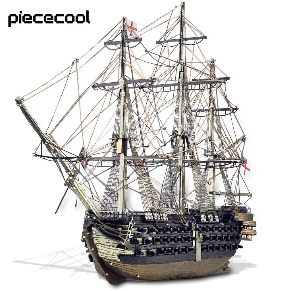 Câu đố kim loại 3D Piececool dành cho người lớn, Bộ mô hình tàu HMS ...