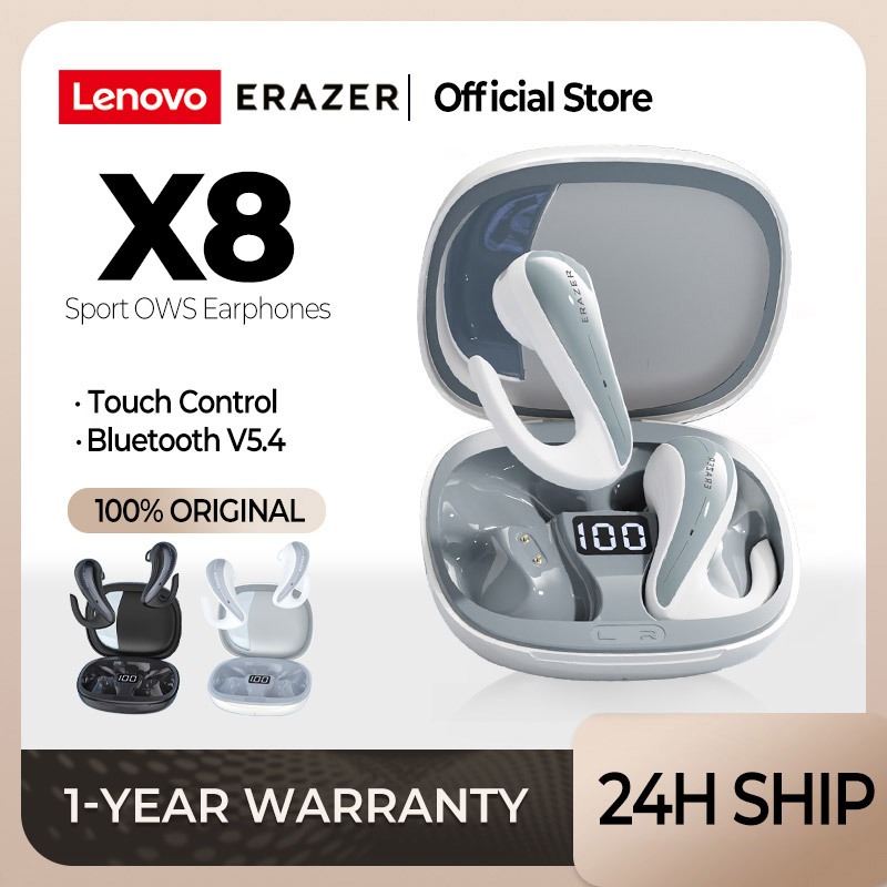 Lenovo ERAZER X8 Tai nghe Bluetooth 5.4 không dây có micrô Tai nghe ...