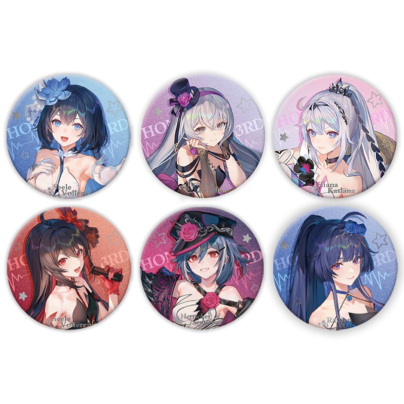Honkai Impact 3 Huy Hiệu Trò Chơi Anime Merch Pin Seele Elysia Kiana ...