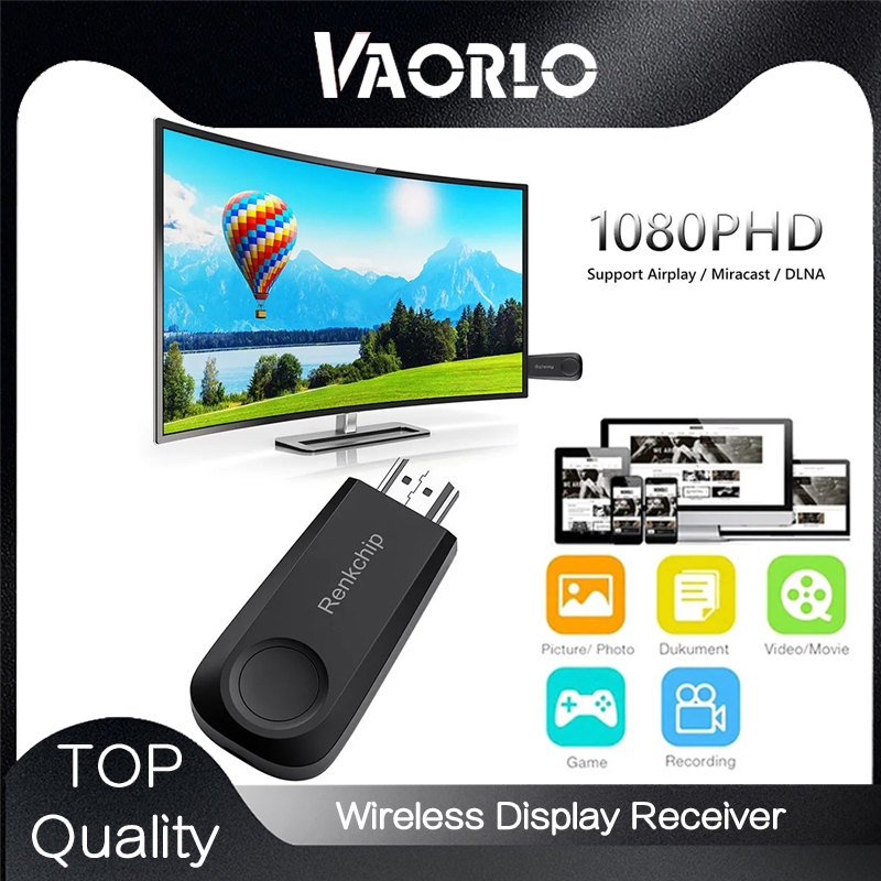 Vaorlo Wireless Caster Wifi HDMI Màn Hình Máy Chiếu Điện Thoại Di Động Hd Đẩy Kho Báu Không Dây ...