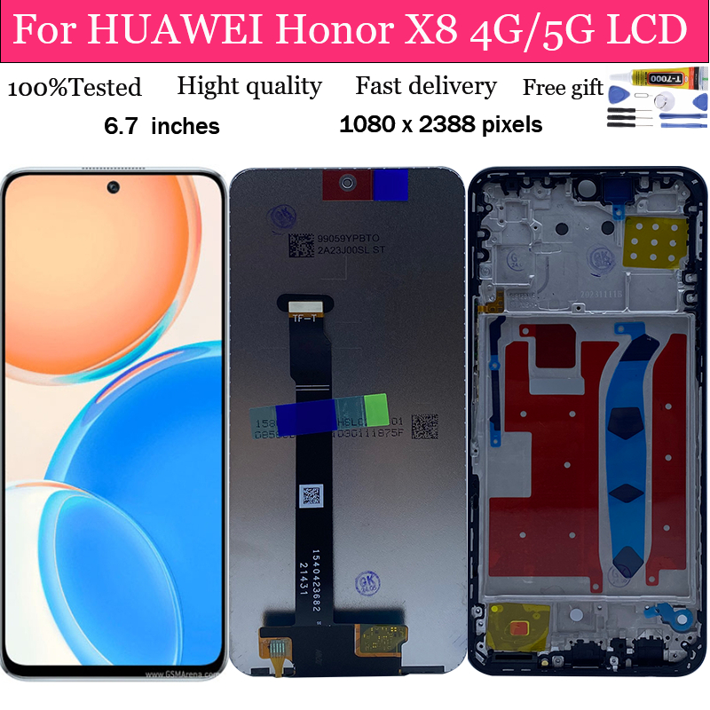 Chính Hãng Dành Cho HUAWEI Honor X8 4G Honor X8 2022 5G Màn Hình LCD Bộ ...