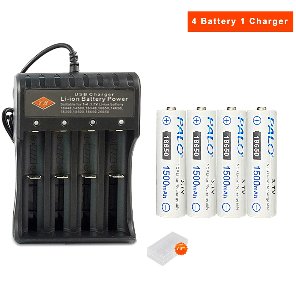 4 Khe / 2 Khe Sạc Pin Lithium Ion 3.7V 18650 / 16340 / 18500 / 26650 ...