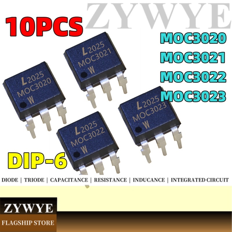 10 Chiếc Optocoupler MOC3023 MOC3021 MOC3022 MOC3020 Cắm Thẳng 6 Pin ...