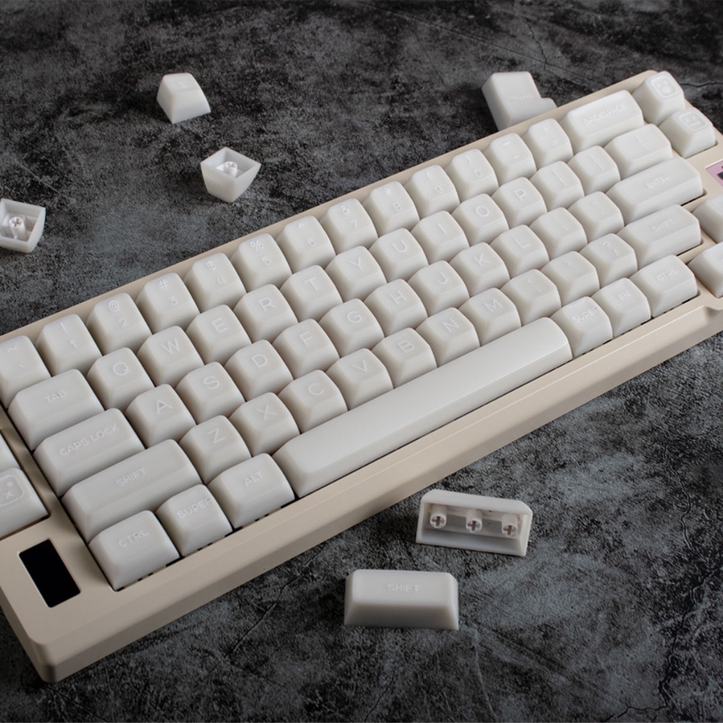 Gmk Đá Cẩm Thạch Trắng keycap 142Keys Ice Translucent PBT Double shot ...