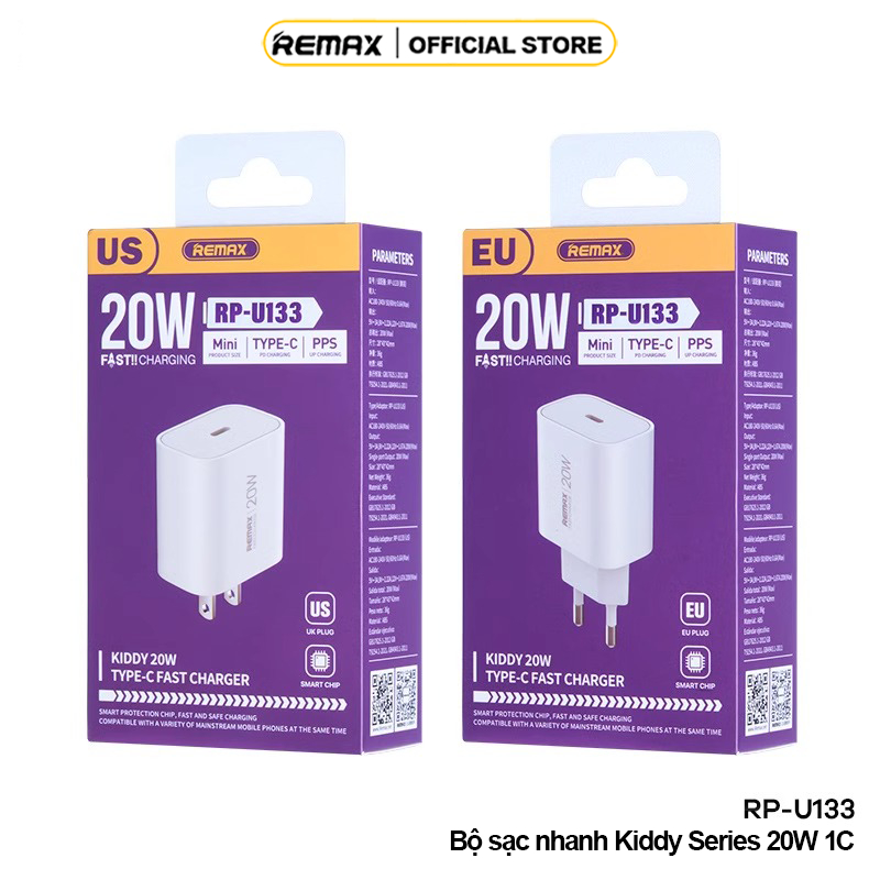 Remax U133 Bộ sạc nhanh PD 20W Type-C sang Thích hợp cho tai nghe và điện thoại di động | Shopee ...