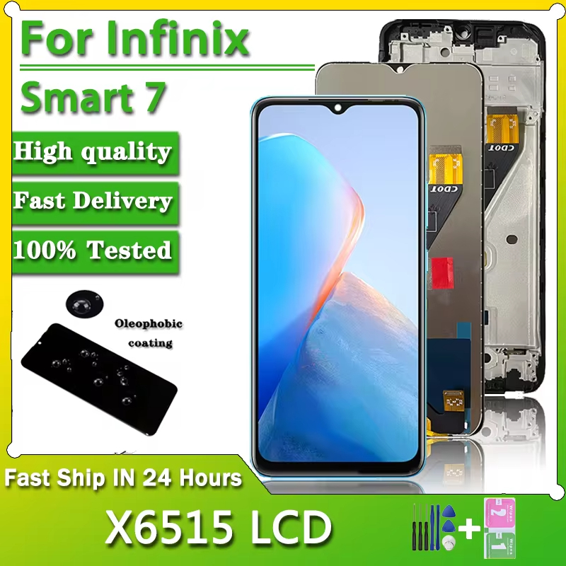 Màn hình LCD Smart7 mới 6,6 "cho Infinix Smart 7 X6515 Màn hình LCD Bộ ...