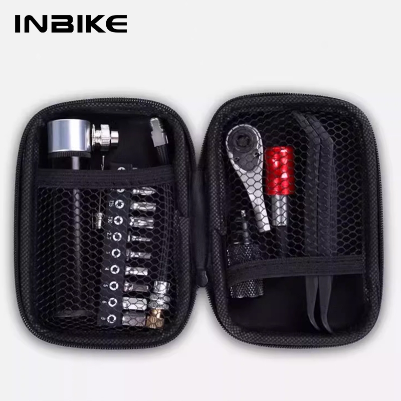Bộ sửa chữa xe đạp INBIKE MTB, Bộ công cụ kết hợp xe đạp đường trường, ba lô dụng cụ sửa chữa ...